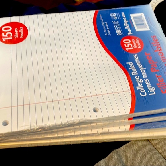 Office | 4 Bundles Of College Rulled Paper | Poshmark